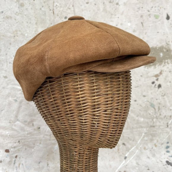 Exclusive | Accessories | Vintage 94s Buckskin Flat Cap Hat | Poshmark